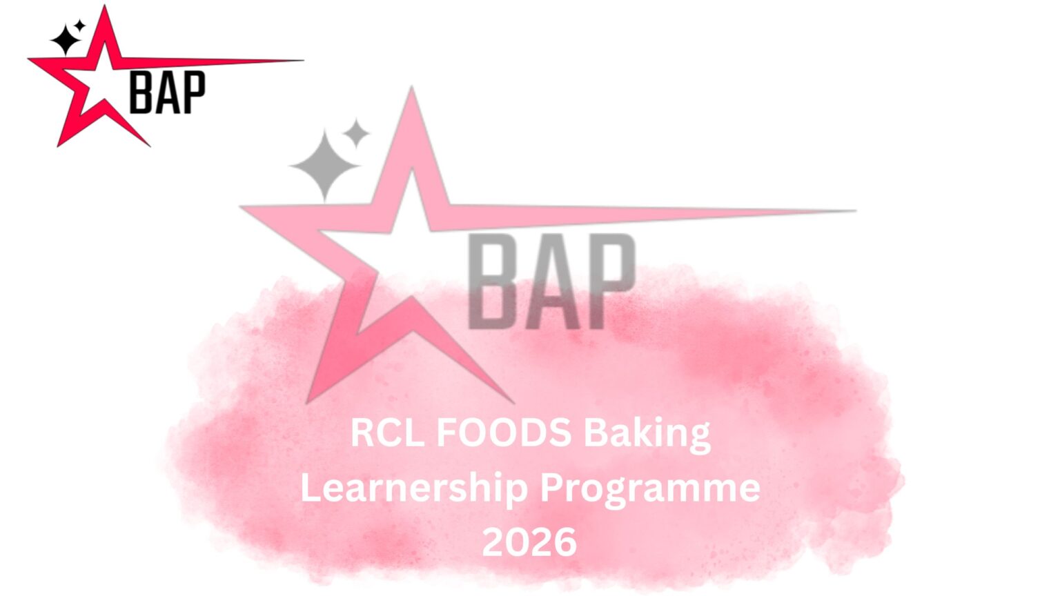 RCL FOODS Baking Learnership Programme 2026 - bellurbanpace.co.za